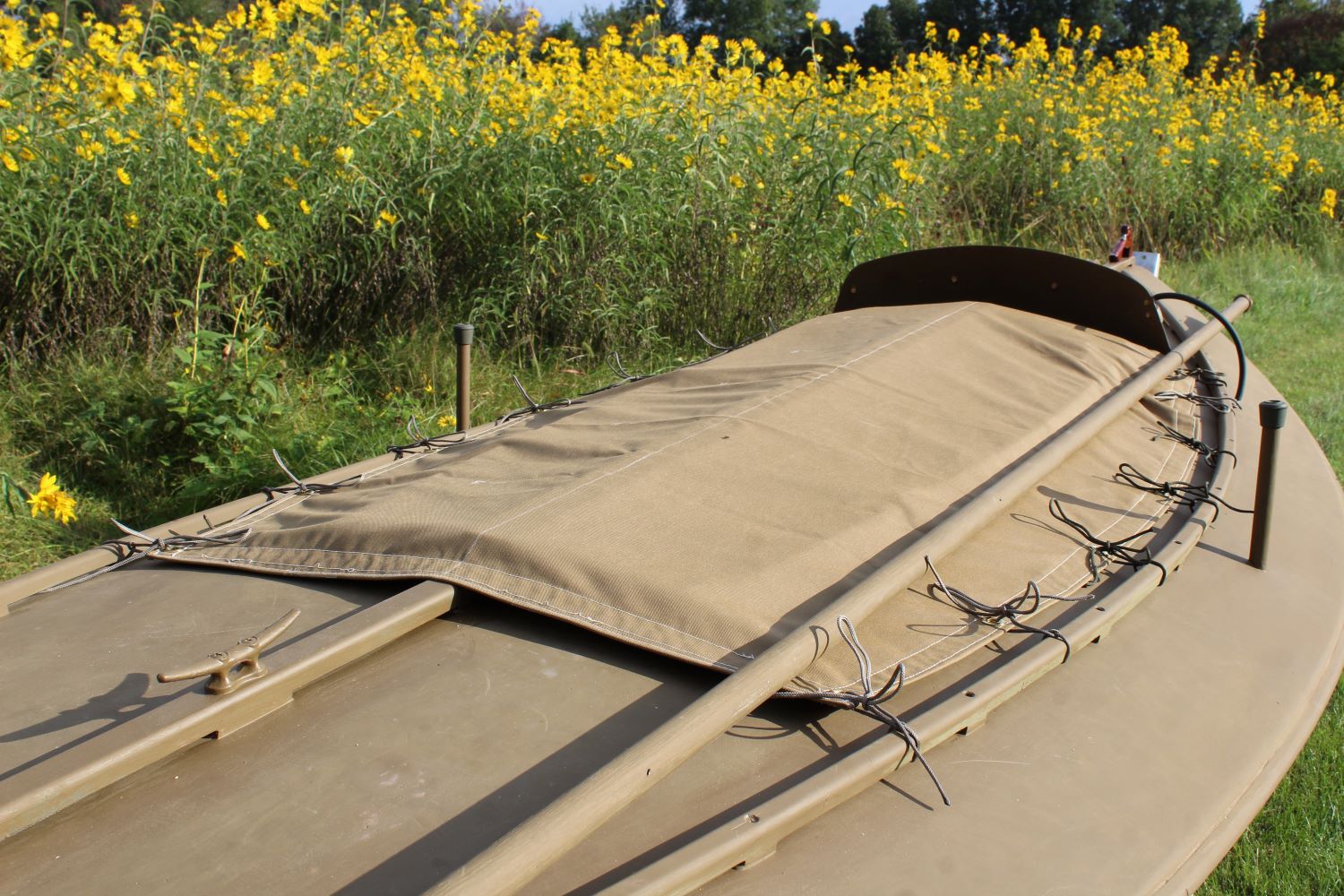 sm CAIRD - Cockpit Cover lashed down.JPG | Duckboats